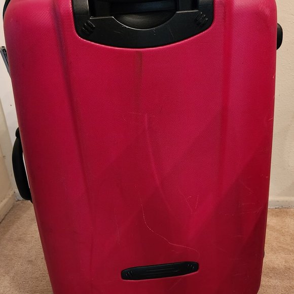 Delsey | Other | Large Red Delsey Suitcase | Poshmark